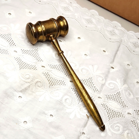 Accents | Vintage Brass Gavel | Poshmark